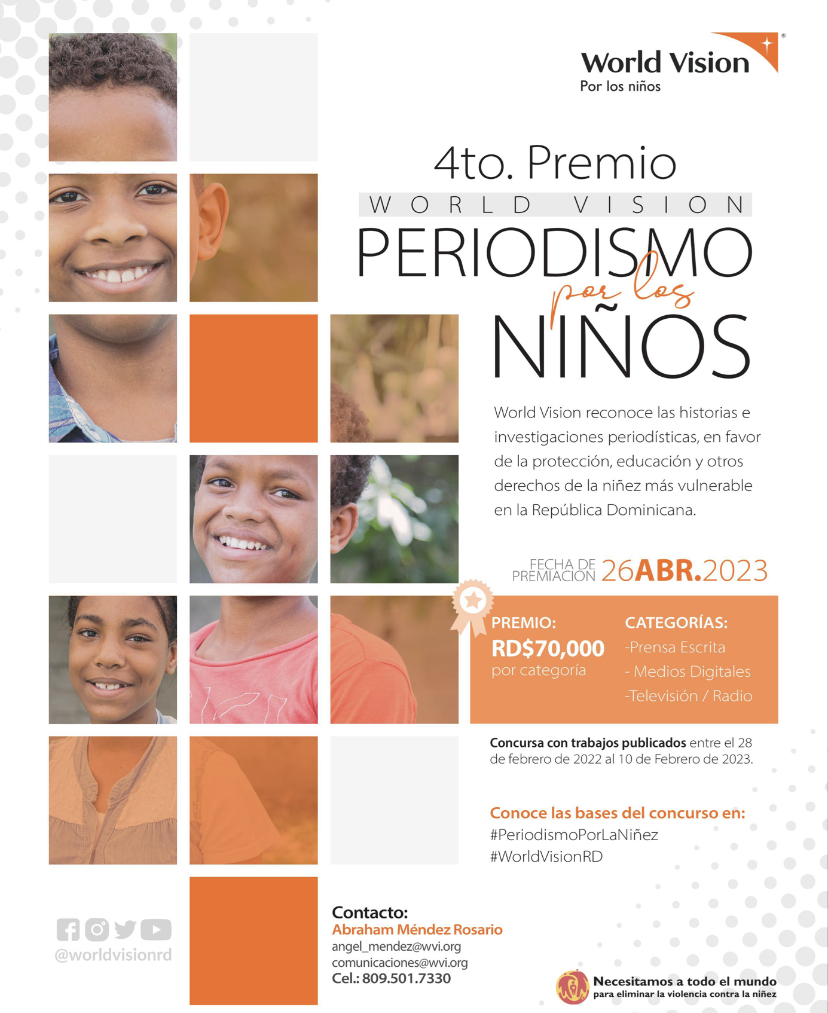 Lanzan 4to Premio World Vision: Periodismo por los Niños - Periodismo Y ...